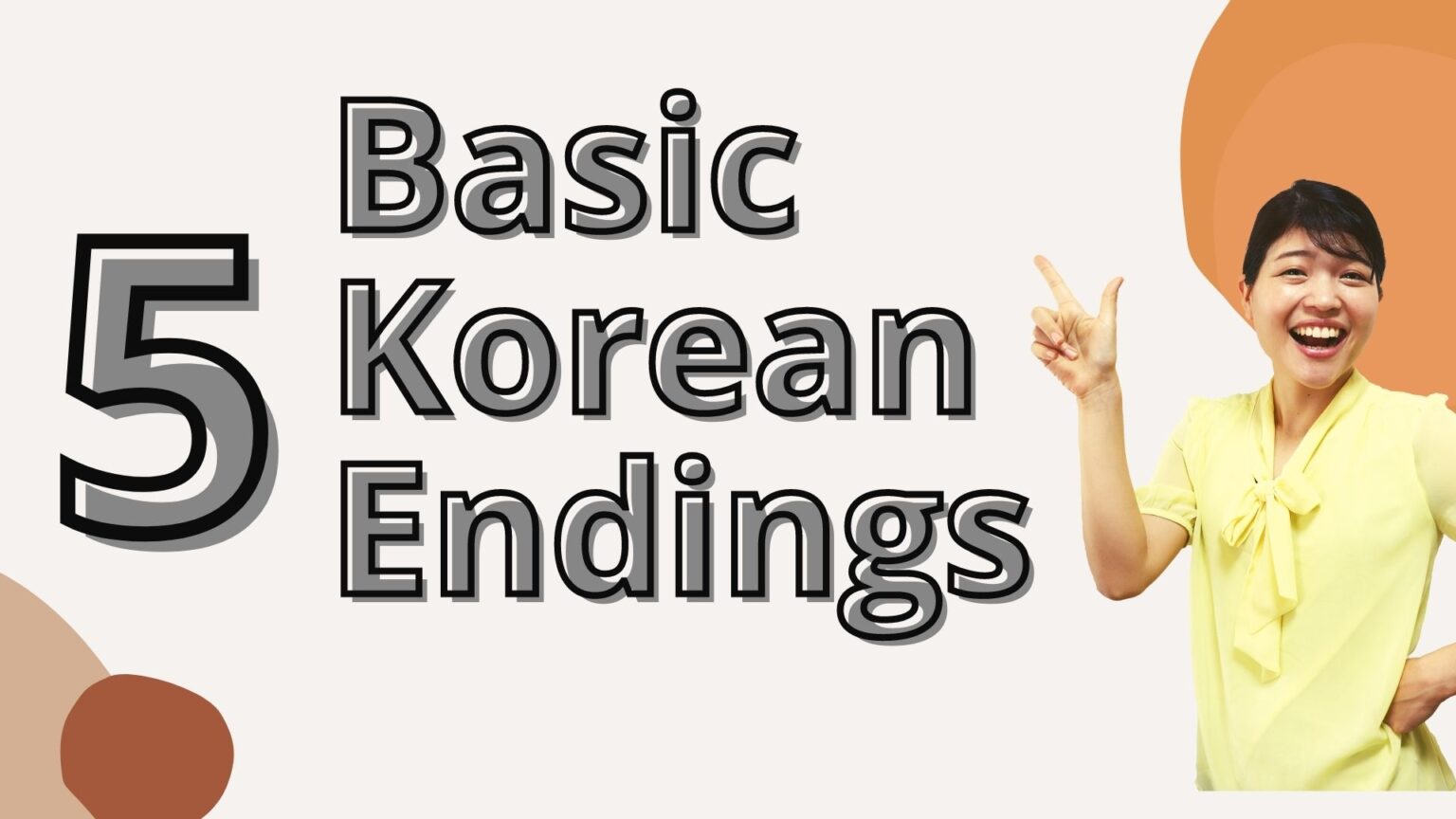 5 Basic Korean Endings : -요, -ㅂ니다, -세요, -(으)ㄹ 수 있다/없다, -네요. | Tammy Korean | Learn & Pass TOPIK ...
