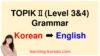 TOPIK Ⅱ Grammar List [Free Download] (Intermediate Korean) | Tammy ...