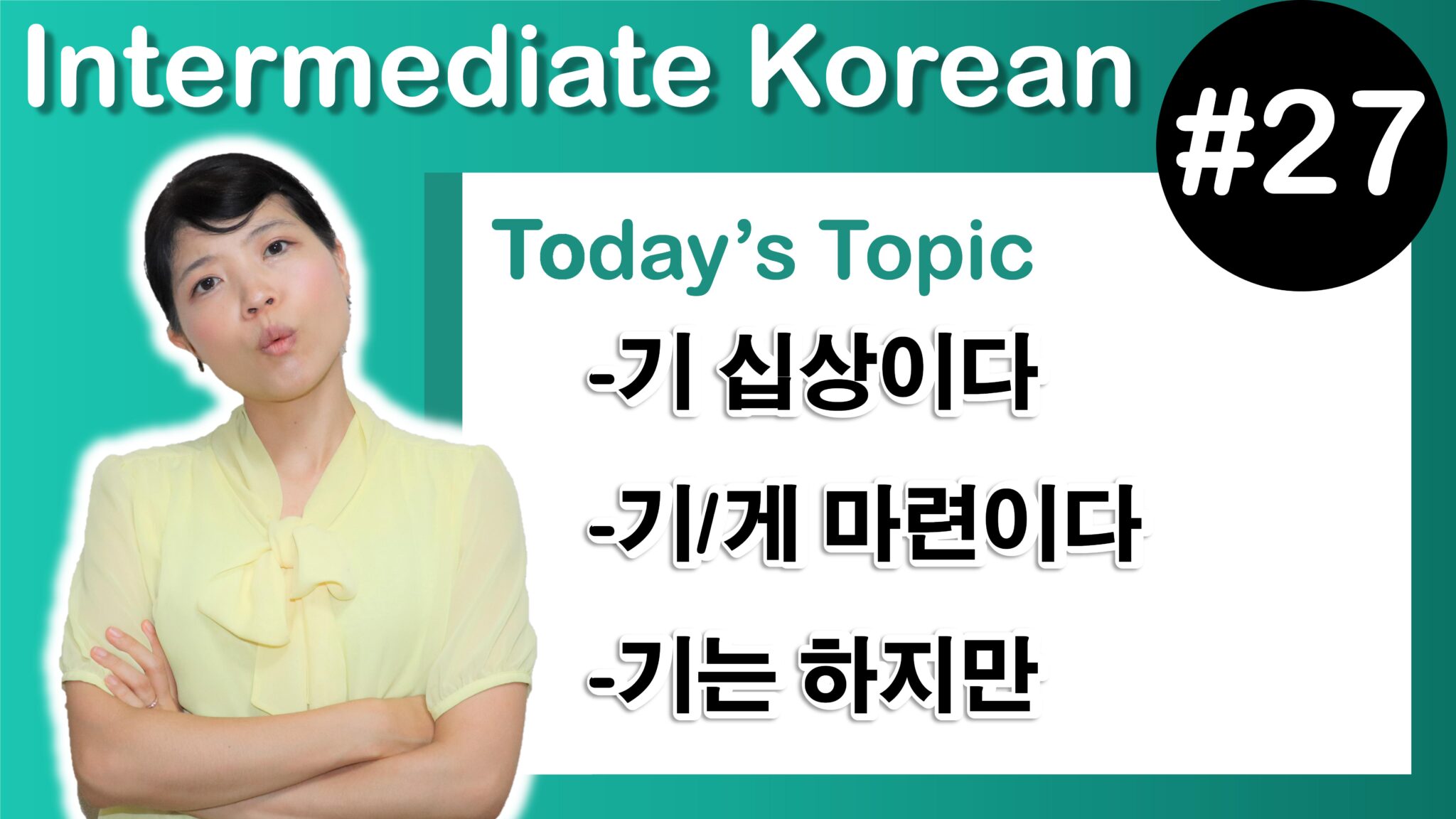[ Intermediate Korean 27 ] 기 십상이다 기 게 마련이다 기는 하지만 Tammy Korean